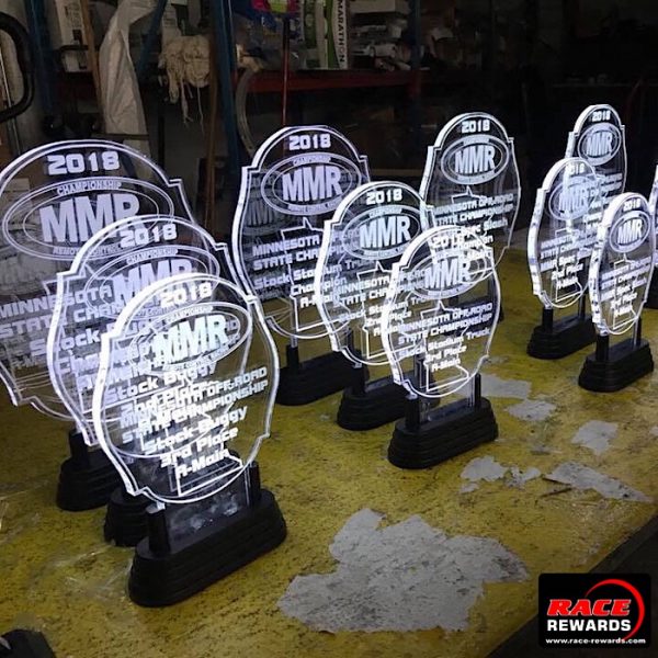 Clear Acrylic Racing Awards & Trophies | Race Rewards