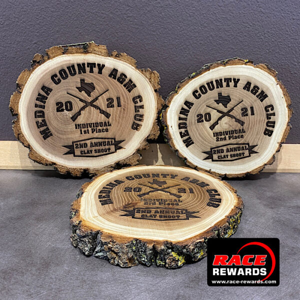 Laser Engraved Log Plaques- Old West Log