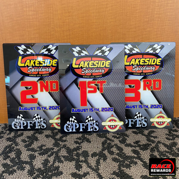 Full Color Acrylic Racing Trophy Plates For Sale | Race Rewards